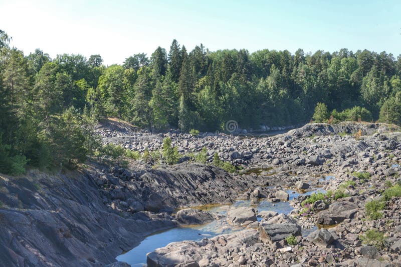 High Angle View of a Fish Ladder Stock Image - Image of person, nature ...