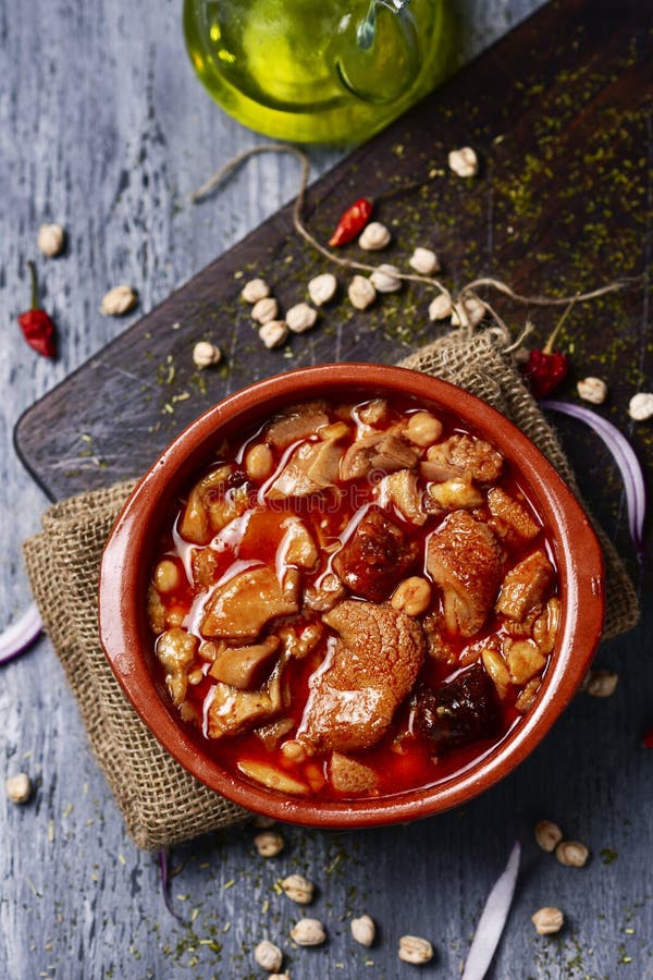 Spanish Callos, a Stew with Beef Tripe Typical of Spain Stock Image ...