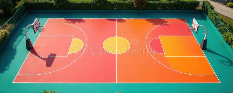 Empty Netball Court Markings Goal Stock Illustrations – 3 Empty Netball ...