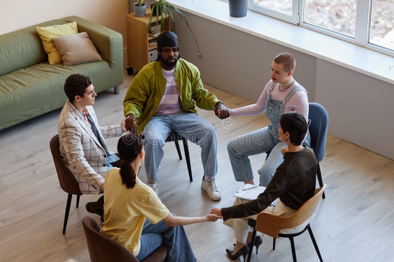 Group of People Sitting at Session with Specialist Stock Image - Image ...