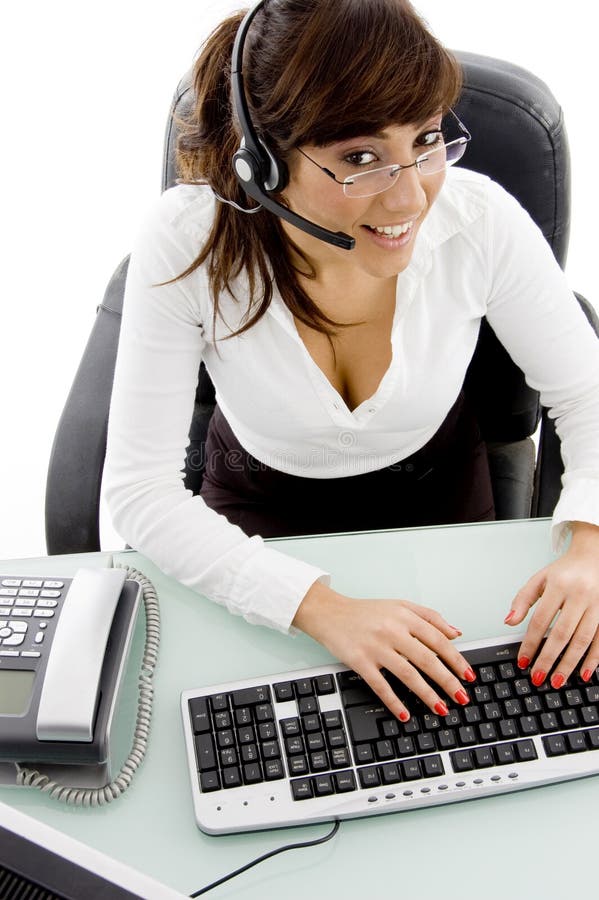 Happy service stock image. Image of distance, connection - 1563743