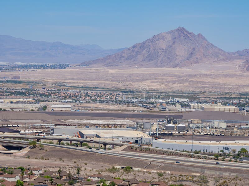 High Angle View of Henderson Cityscape Stock Image - Image of view ...