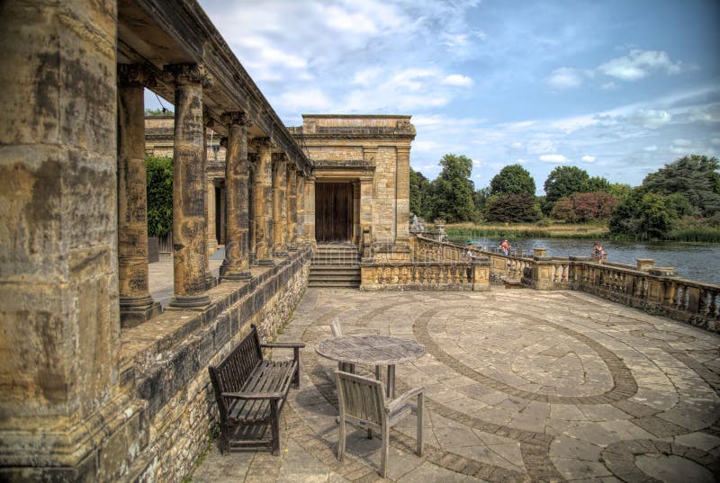 High Angle View of the Hever Castle Stock Photo - Image of view ...