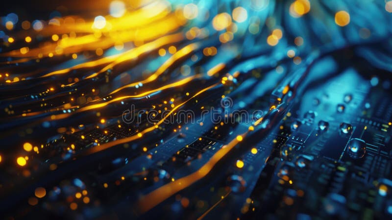 High-angle View of the Internal Components of a Computer Motherboard ...