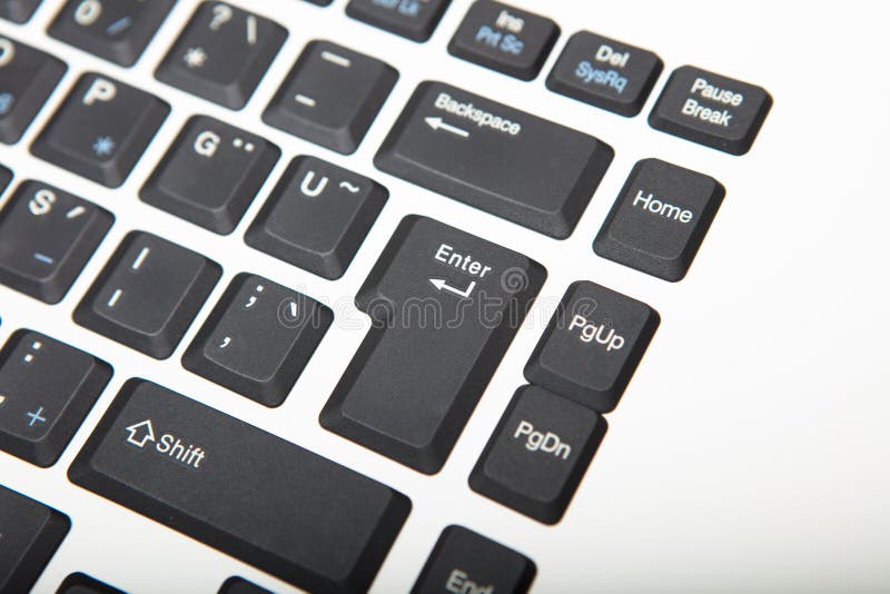 High Angle View of a Keyboard Keys Close-up Stock Image - Image of ...