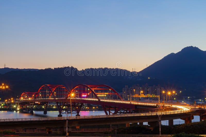 High Angle View of the Landscape Around Guandu Bridge Editorial Photo ...