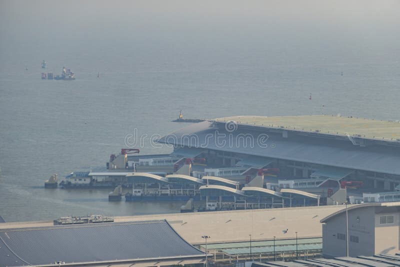 High Angle View of the Macau Taipa Ferry Terminal Editorial Image ...