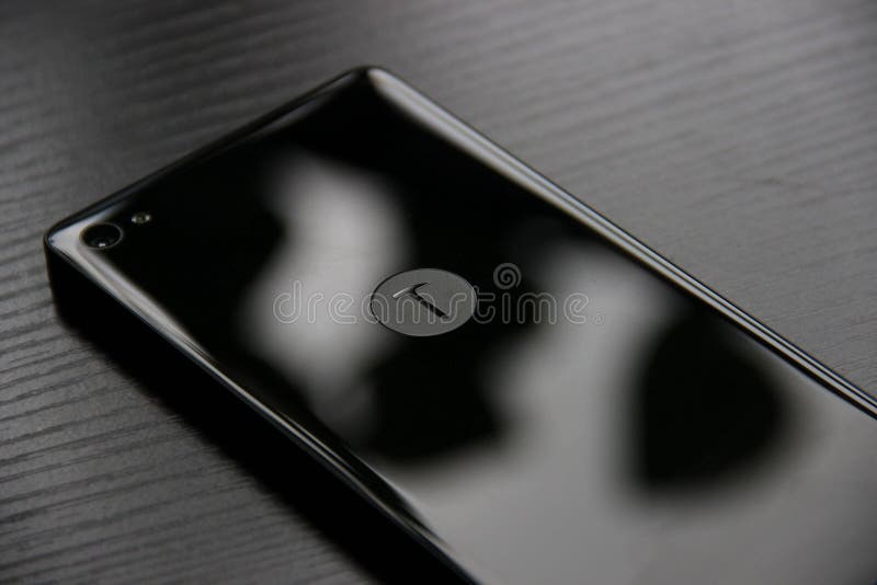 High Angle View Of Mobile Phone Stock Image - Image of products ...