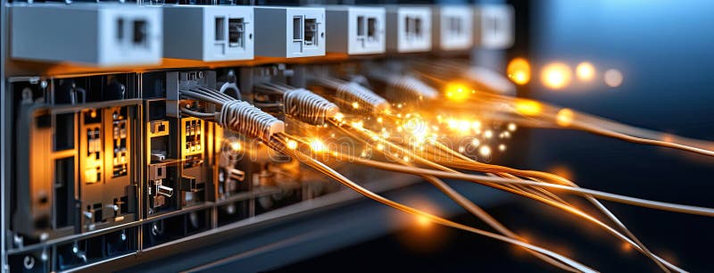 High-angle View of a Modern Control Panel Showcasing Electrical ...
