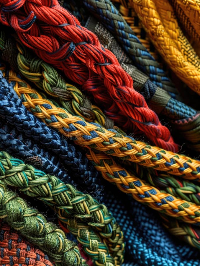 High-angle View of Multiple Colored Cords Piled Together, Great for ...