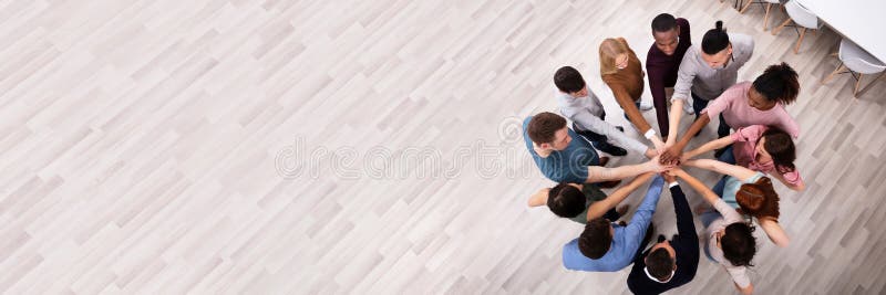 Diverse People Stacking Hand Together Stock Image - Image of staff ...