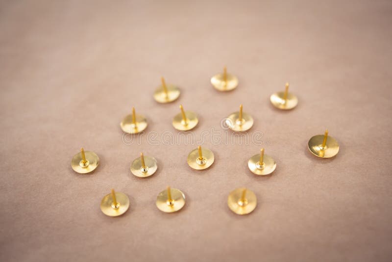 High Angle View of Paper Pins Stock Image - Image of colored ...