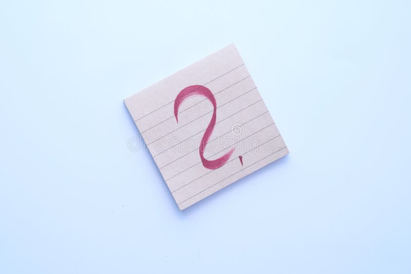 High Angle View of Question Mark on Notepad Stock Photo - Image of ...