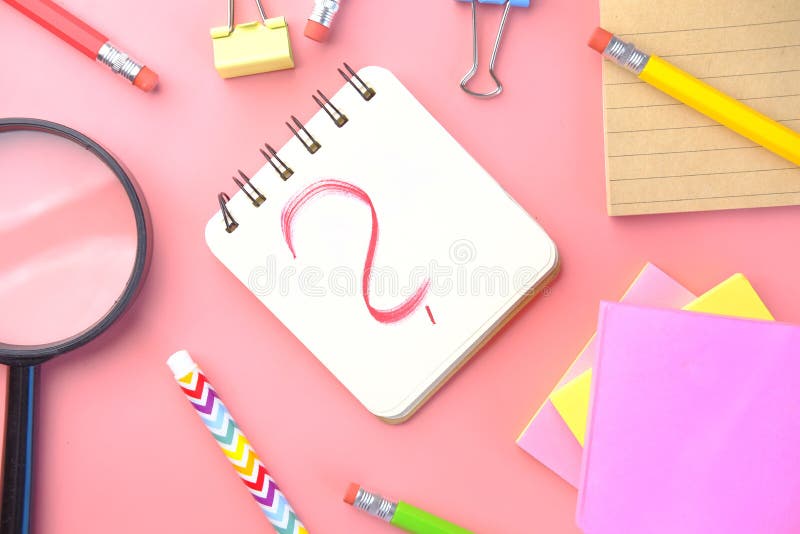 High Angle View of Question Mark on Paper on Office Desk Stock Photo ...