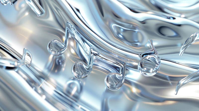 A High-angle View of a Reflective Metal Surface with Subtle Texture and ...