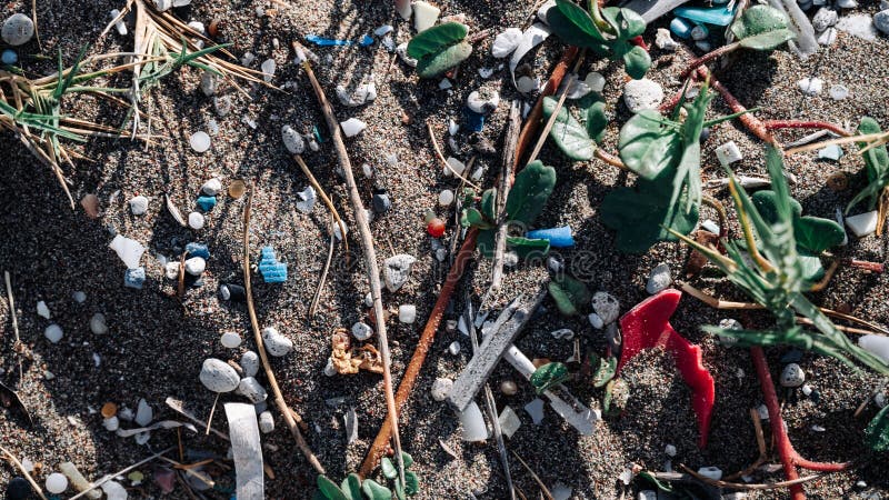 Photo of Microplastics Floating in Water, Underwater Micro Plastic ...