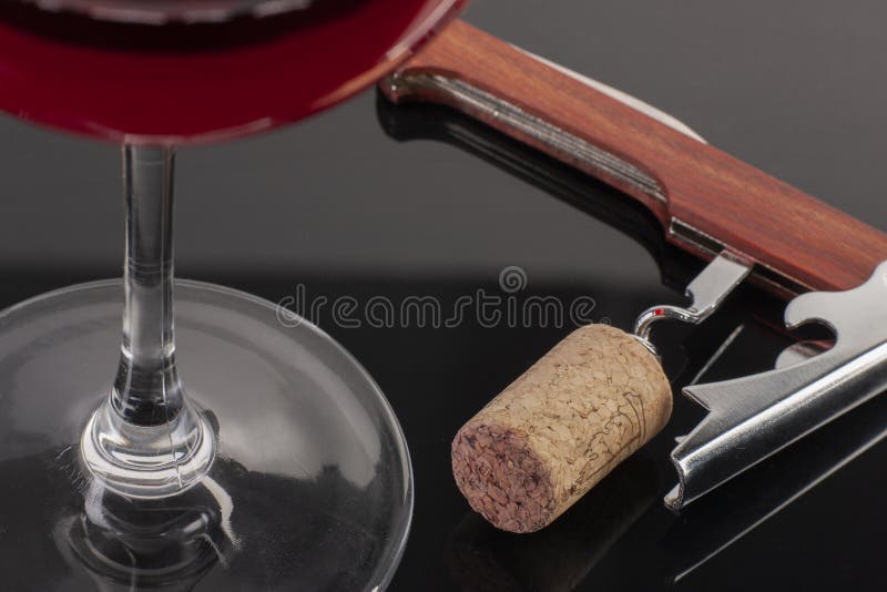 Sommelier Tools and Empty Cup of Wine Stock Photo - Image of tasting ...