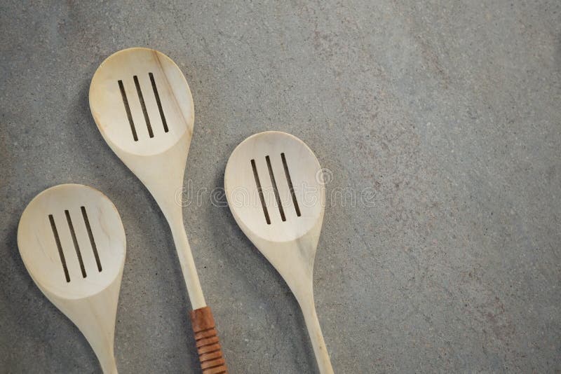 HIgh Ange View of Spatulas Arranged Side by Side Stock Image - Image of ...