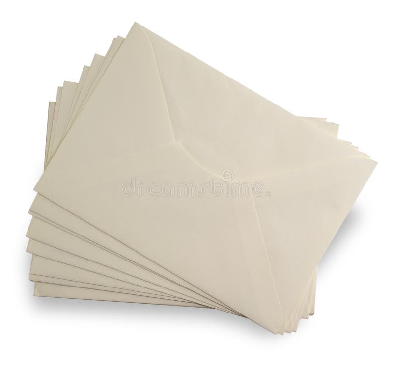 Stacked envelopes stock image. Image of stacked, bundled - 860735