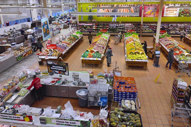 High-angle View of a Supermarket in Toronto, Canada Editorial Photo ...