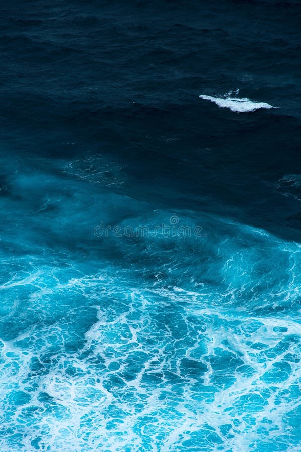 High Angle View of the Waves of the Indian Ocean Under Sunlight in ...