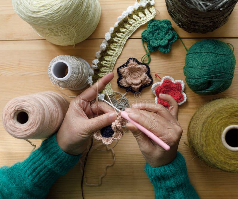 Hand made sewing stock photo. Image of stitching, wool - 114054456