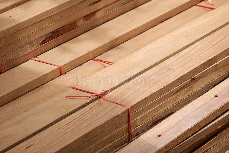 Wooden Planks Stack for Construction Material Background Stock Image ...