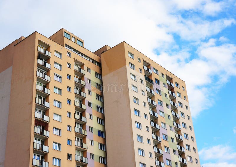 High apartment building stock photo. Image of homes - 173331672
