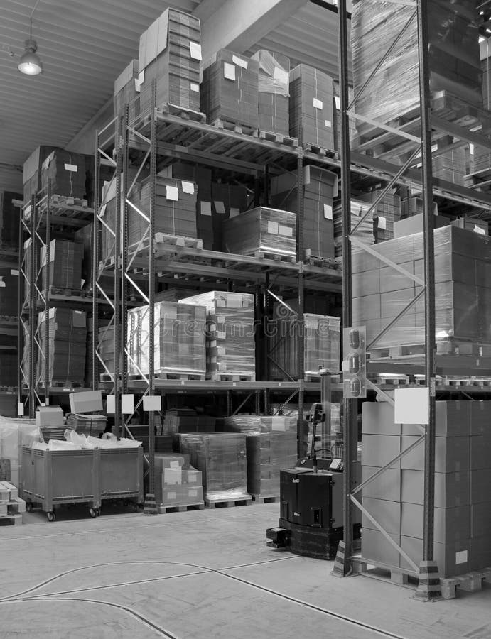 High Rise Factory Warehouse Stock Photo - Image of products, cargo: 2669272