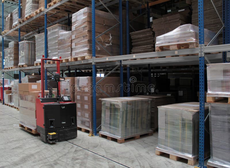 High bay racking stock image. Image of storage, picking - 34873589