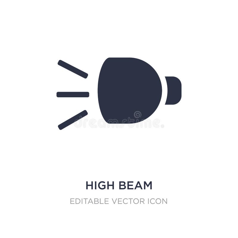 Low Beam Icon in Different Style Vector Illustration. Two Colored and ...