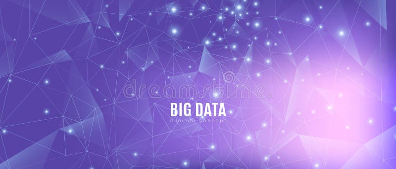 High Big Data Banner. Magic Science Stock Vector - Illustration of neon ...