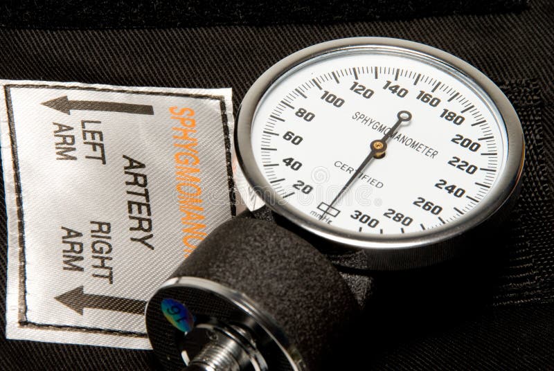 High blood pressure stock photo. Image of manometer, device - 8278366