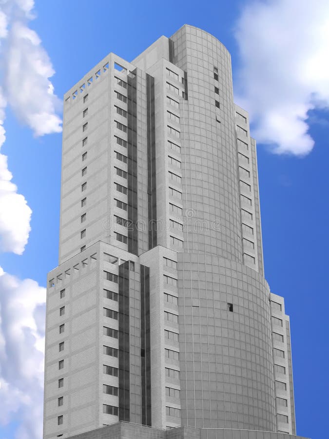 High Building stock illustration. Illustration of blue - 118489