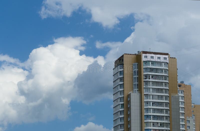 High building stock image. Image of cloud, light, architecture - 87239427