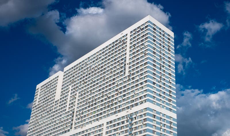 High-rise Buildings in a Residential Area Stock Image - Image of ...