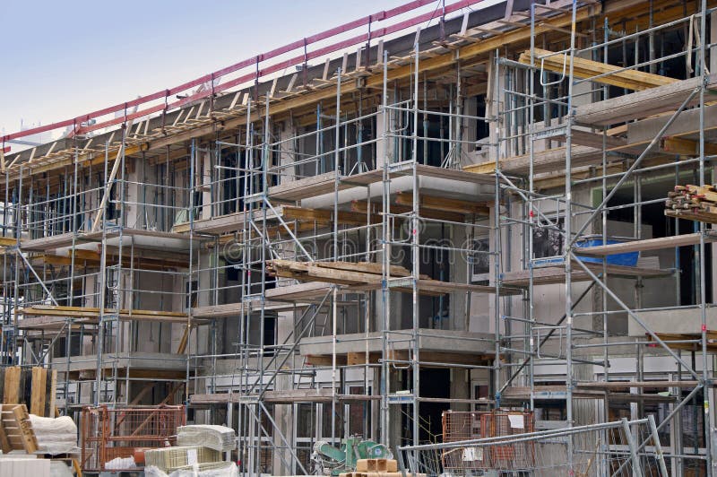 High-building construction stock photo. Image of fence - 41427174