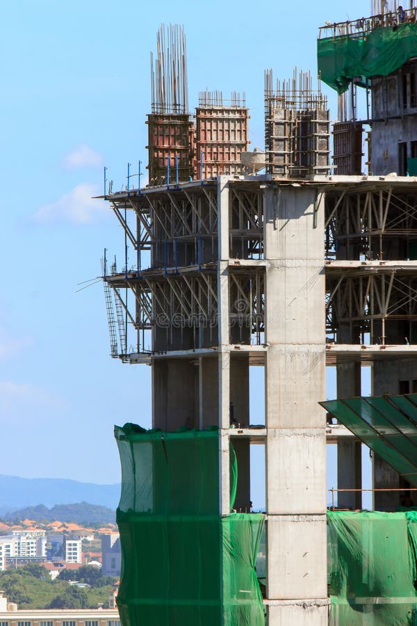 High Building construction stock photo. Image of modern - 89600322