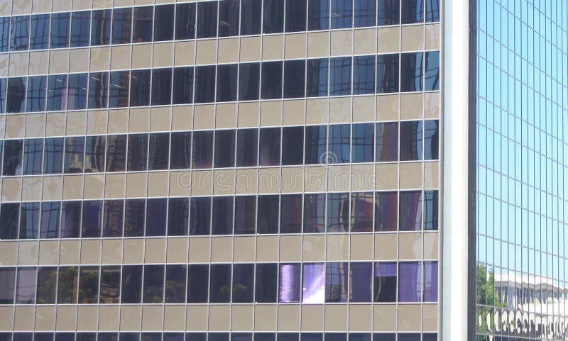 High Building Exterior Windows Stock Image - Image of angeles, abstract ...