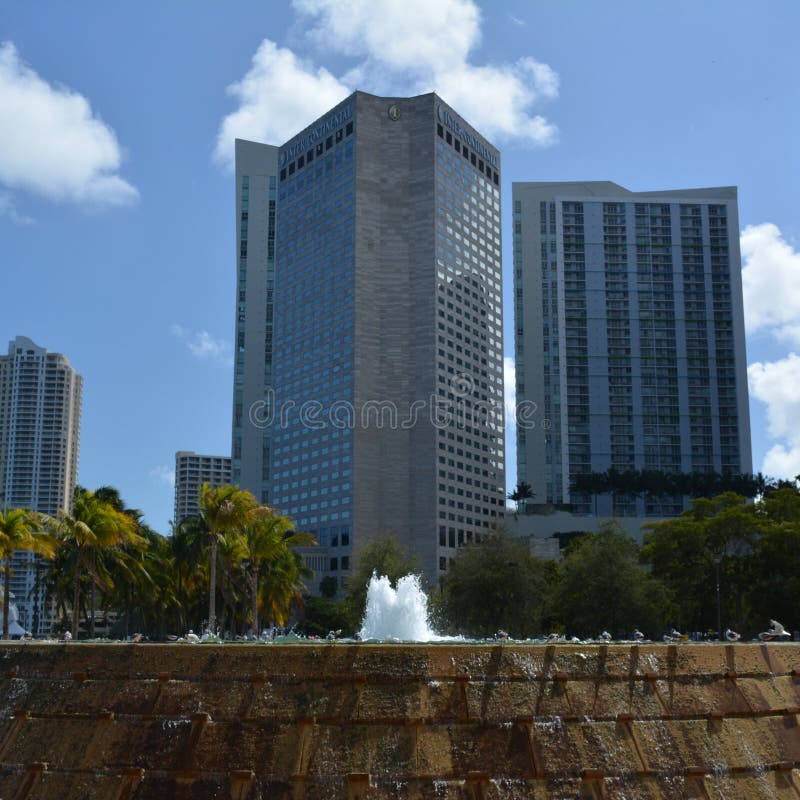 A High Building in Miami City Editorial Image - Image of miami, high ...