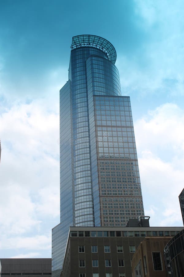 High Building in Minneapolis Stock Photo - Image of building ...