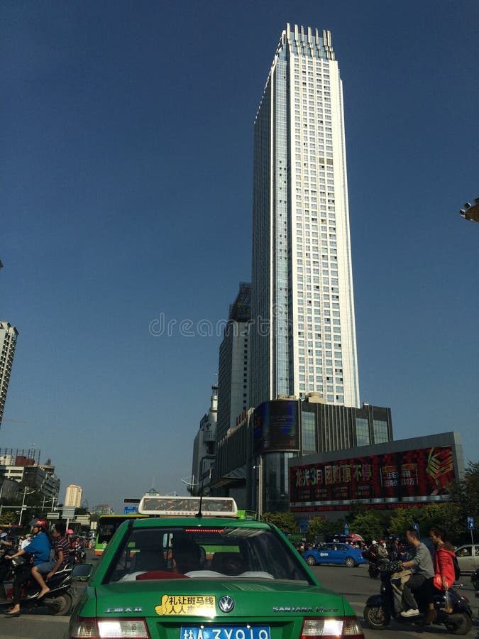 The High Building in Nanning Editorial Stock Image - Image of guangxi ...