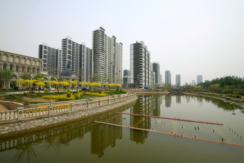 High Building and the Surrounding Environment Stock Photo - Image of ...