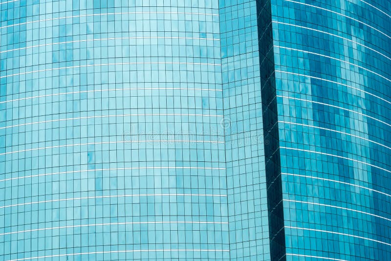 High Building Texture with Reflex of Sky and Cloud. Stock Image - Image ...