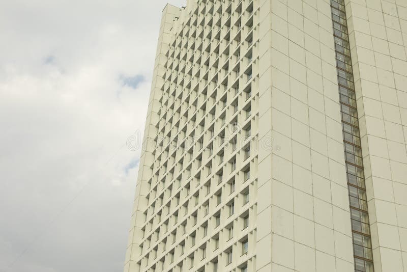 High Building. There are Many Windows in the House Stock Image - Image ...