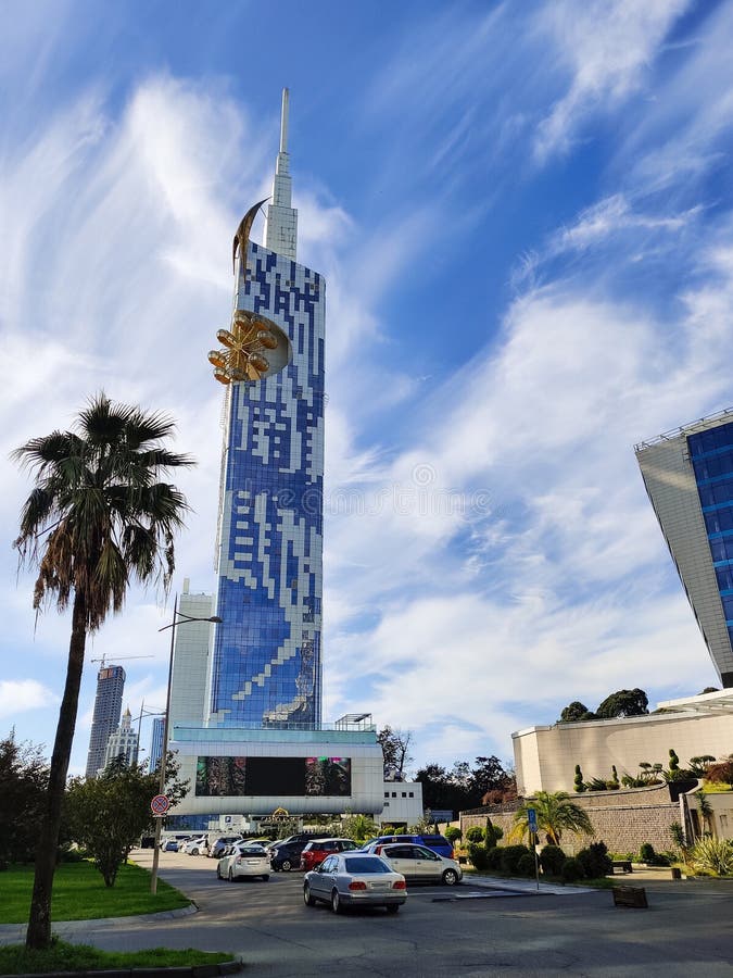 High Building Tower in the City of Batumi Georgia Editorial Photo ...