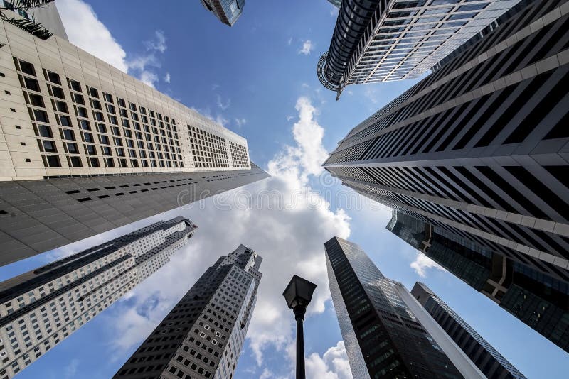 Raffles Square in Singapore Stock Photo - Image of marina, raffles ...