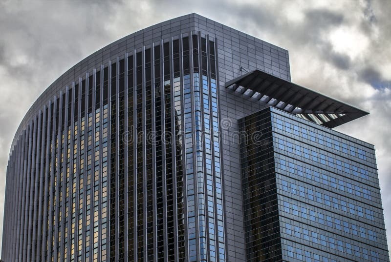 High Business Tower Landmark Stock Image - Image of downtown, building ...