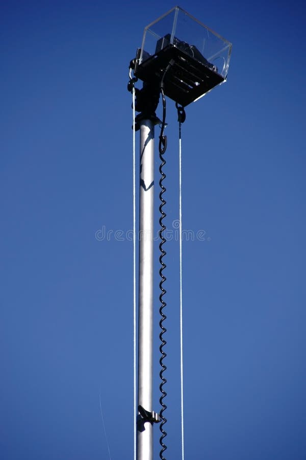 High camera pole stock photo. Image of inspect, guard - 35512058