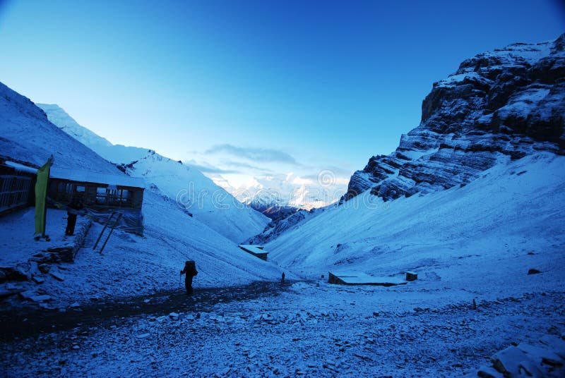 High Camp, Around Annapurna, Nepal Stock Photo - Image of landscapes ...